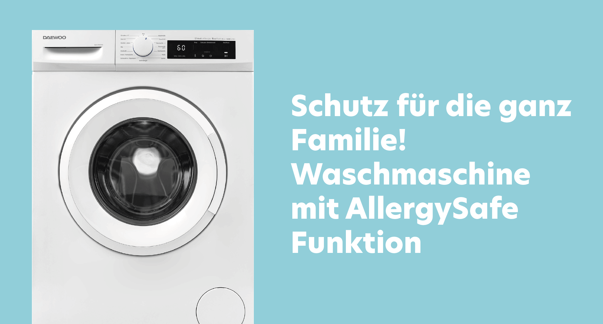 Daewoo WM814T1WB0DE Waschmaschine, 314,99 EUR
